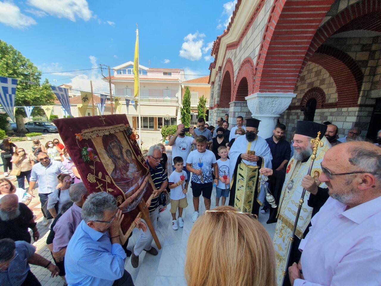 Η υποδοχή της εικόνας της Παναγίας Οδηγήτριας στην Οιχαλία (ΦΩΤΟ ...