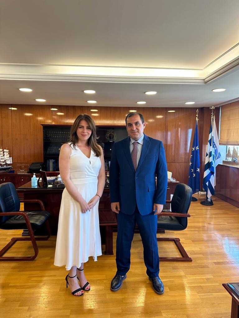 Συνάντηση της Κατερίνας Παπακώστα με τον Υφυπουργό Προστασίας του ...