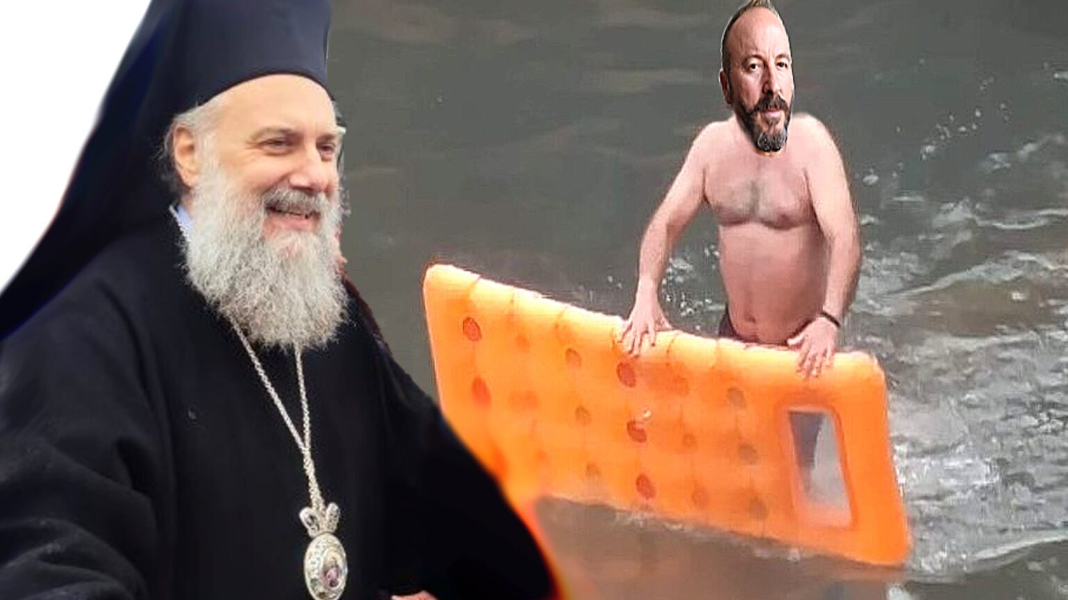 Ο Δεσπότης, ο σταυρός και το πορτοκαλί στρώμα θαλάσσης!!! by antonis cooken